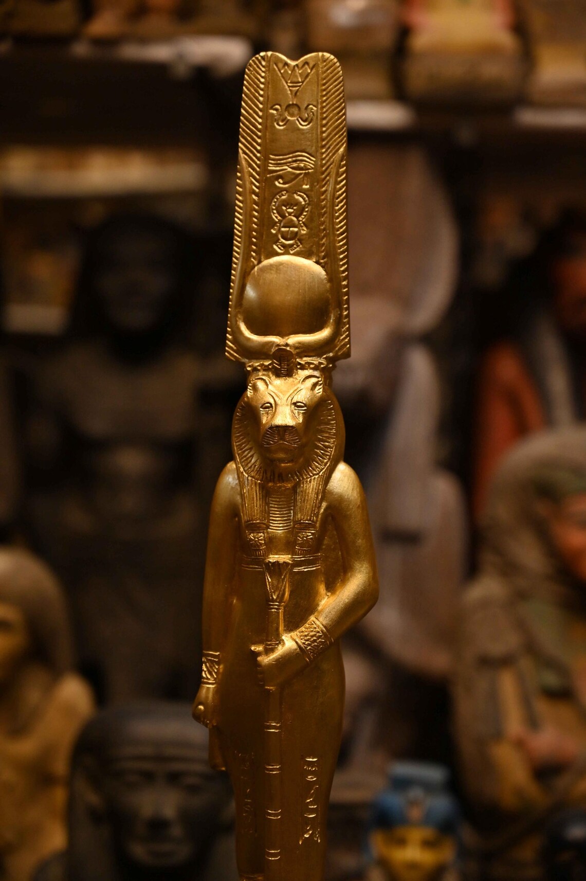Sekhmet Statue: Antique Egyptian Stone Sculpture, Ancient Collectible ...
