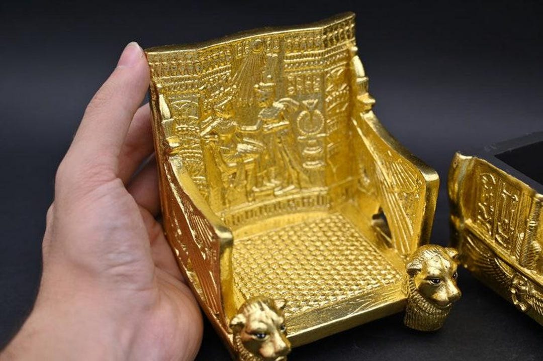 Egyptian Handmade, Throne of King Tutankhamun, Made in Egypt - Etsy