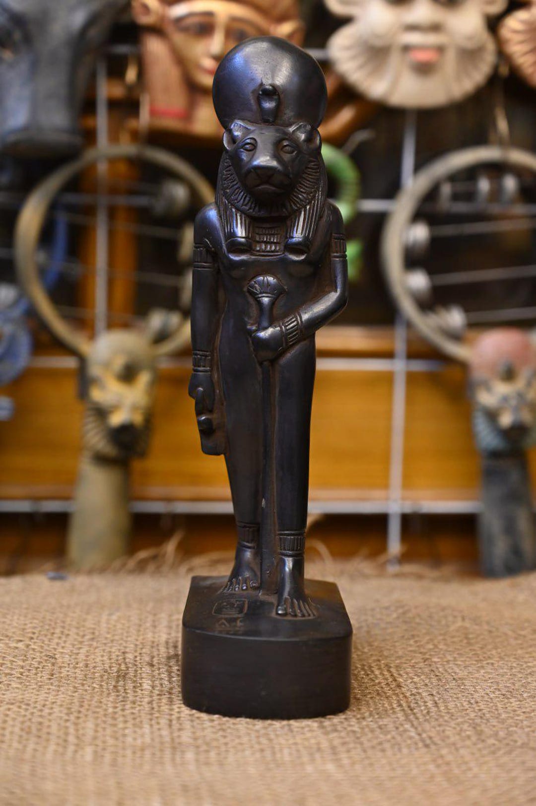 Ancient Egyptian Sekhmet Statue – Pharaonic Stone Sculpture - Etsy