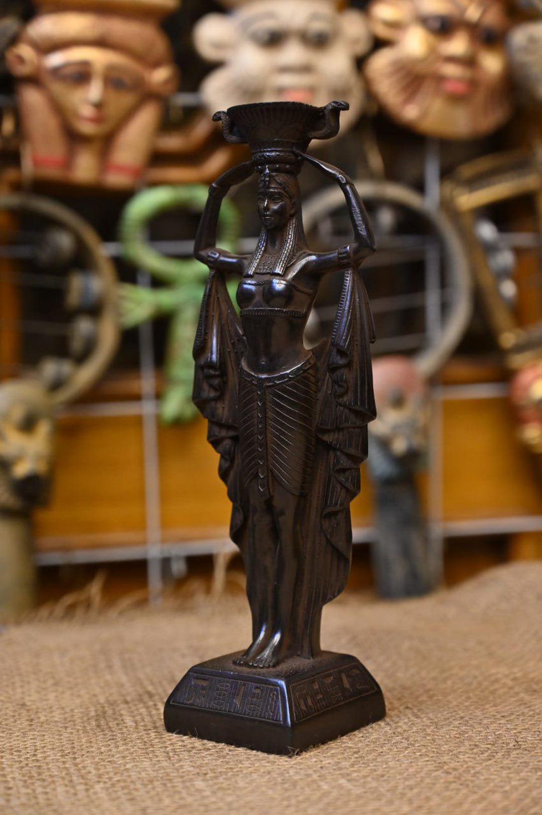 Ancient Egyptian Statue | Cleopatra Maiden Servants Pharaonic Decor - Etsy