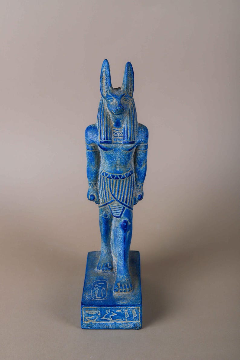 Anubis Statue: Ancient Egyptian Stone Sculpture, Rare Collectible Decor ...