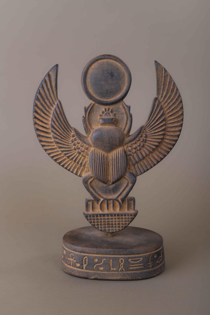 Ancient Egyptian Scarab Statue: Stone Artifact, Rare Collectible - Etsy ...