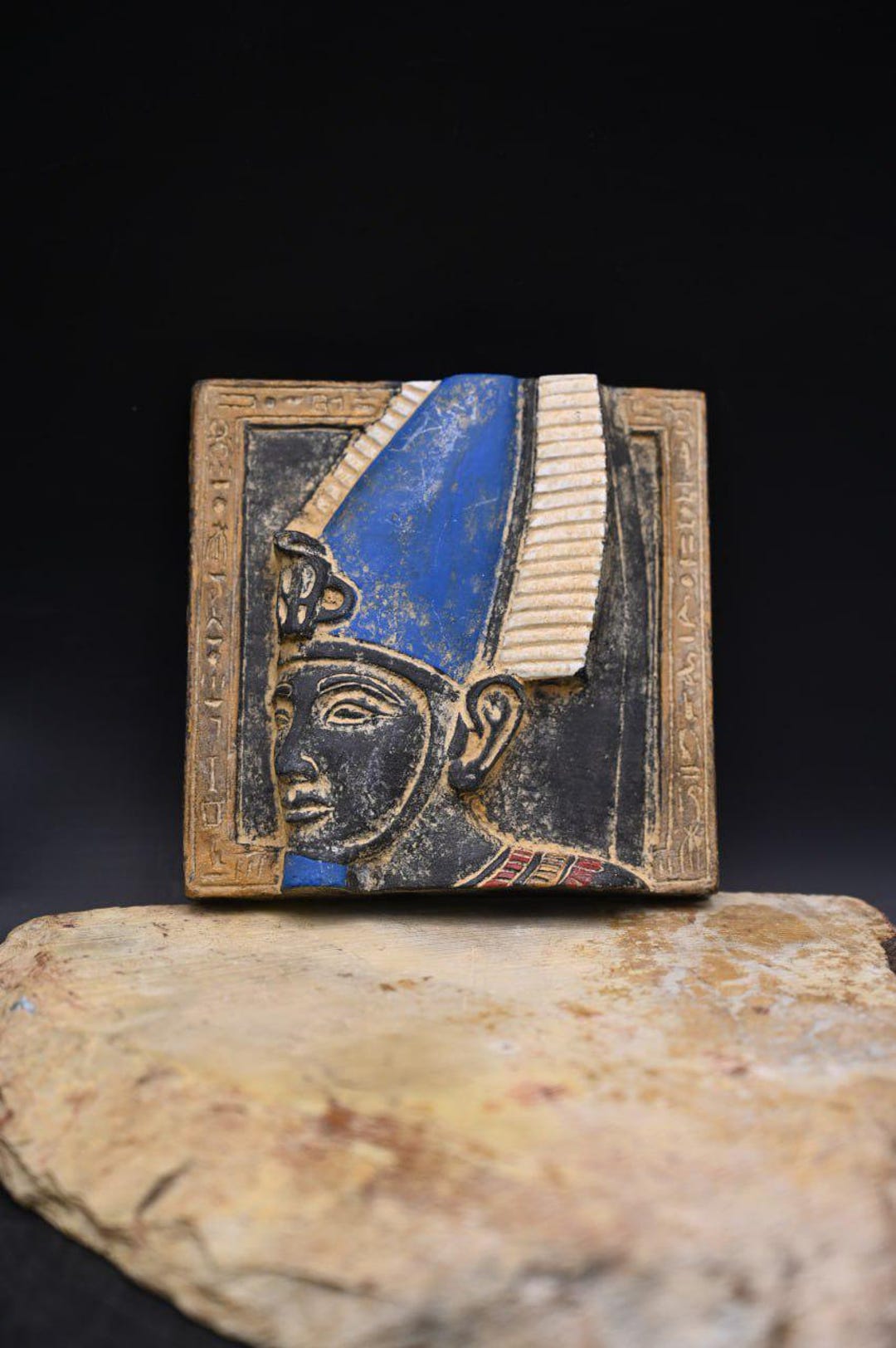 Osiris Relief Statue: Hand-carved Egyptian God Sculpture - Etsy