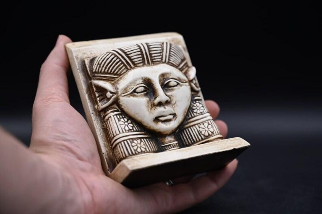 Egyptian Goddess Hathor Mask Sculpture, Ancient Deities Replica - Etsy