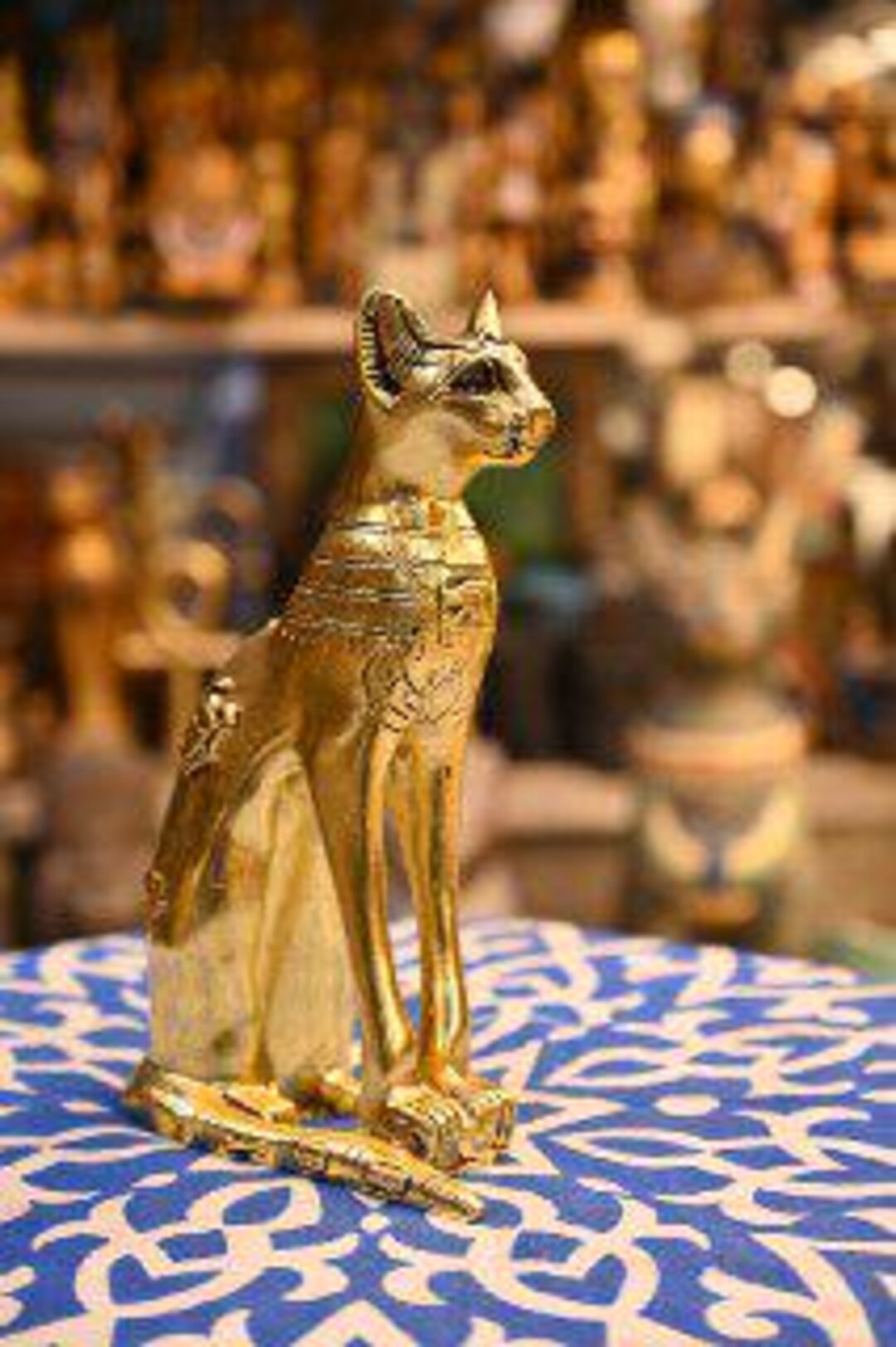 Handcrafted Bastet Statue - Egyptian Goddess of Protection & Power ...