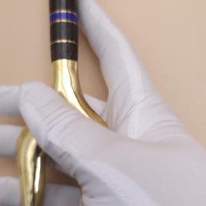 Egyptian Winged Scarab Scepter-handcrafted Brass and Ebony Staff With ...