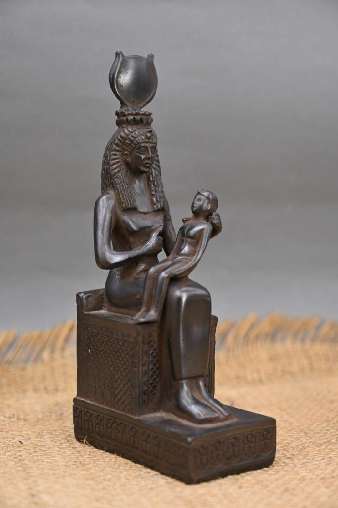 Isis Feeding Horus Stone Statue – Ancient Egyptian Antiquity - Etsy