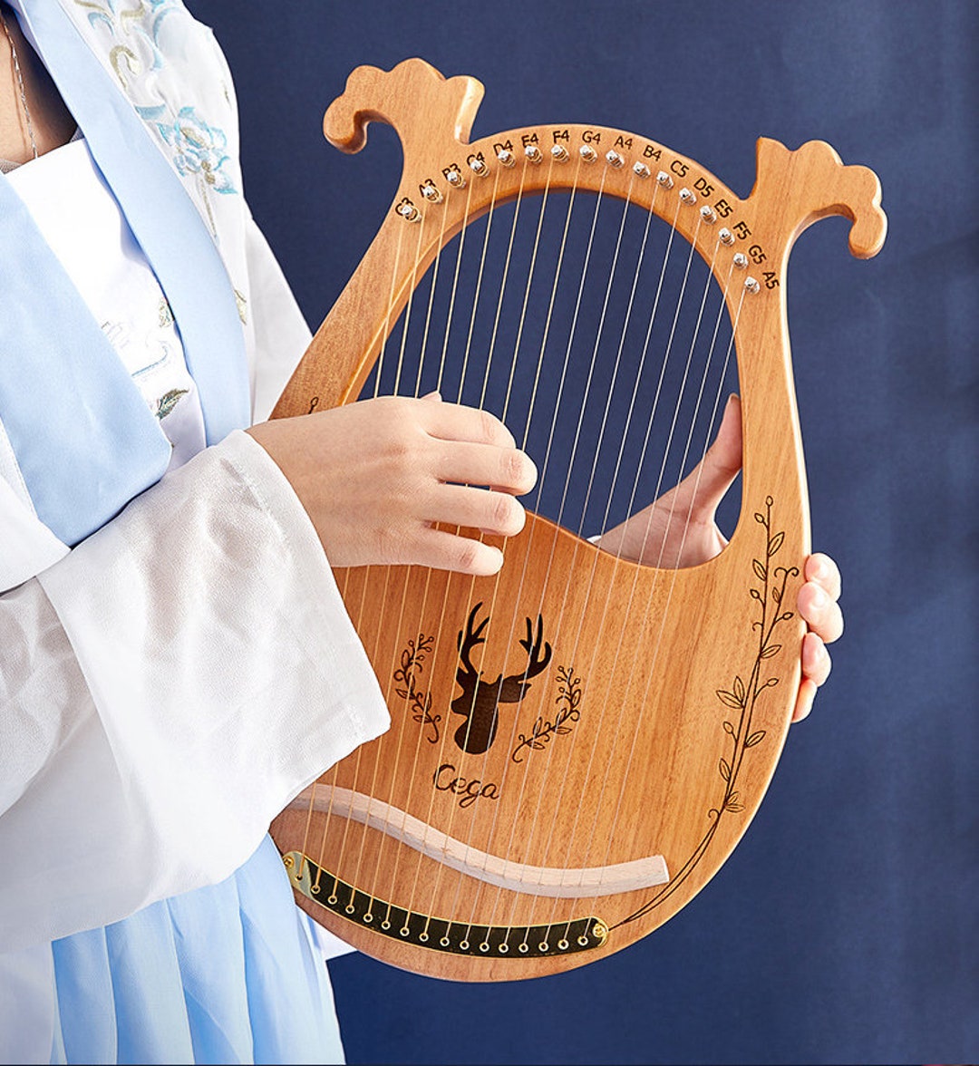 16 String Lyre Harp Portable Wood Harp Musical Instrument Gift - Etsy