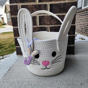 Bunny Ear Easter Tag, Easter Basket Tag, Custom Name Tags, Easter Gift ...