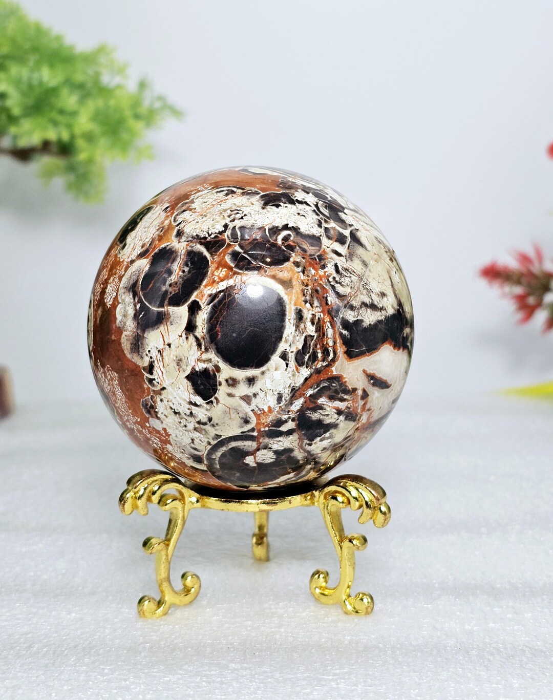 Money Agate Sphere / 64mm / Luck and Abundance / Chakra / Rocks and ...