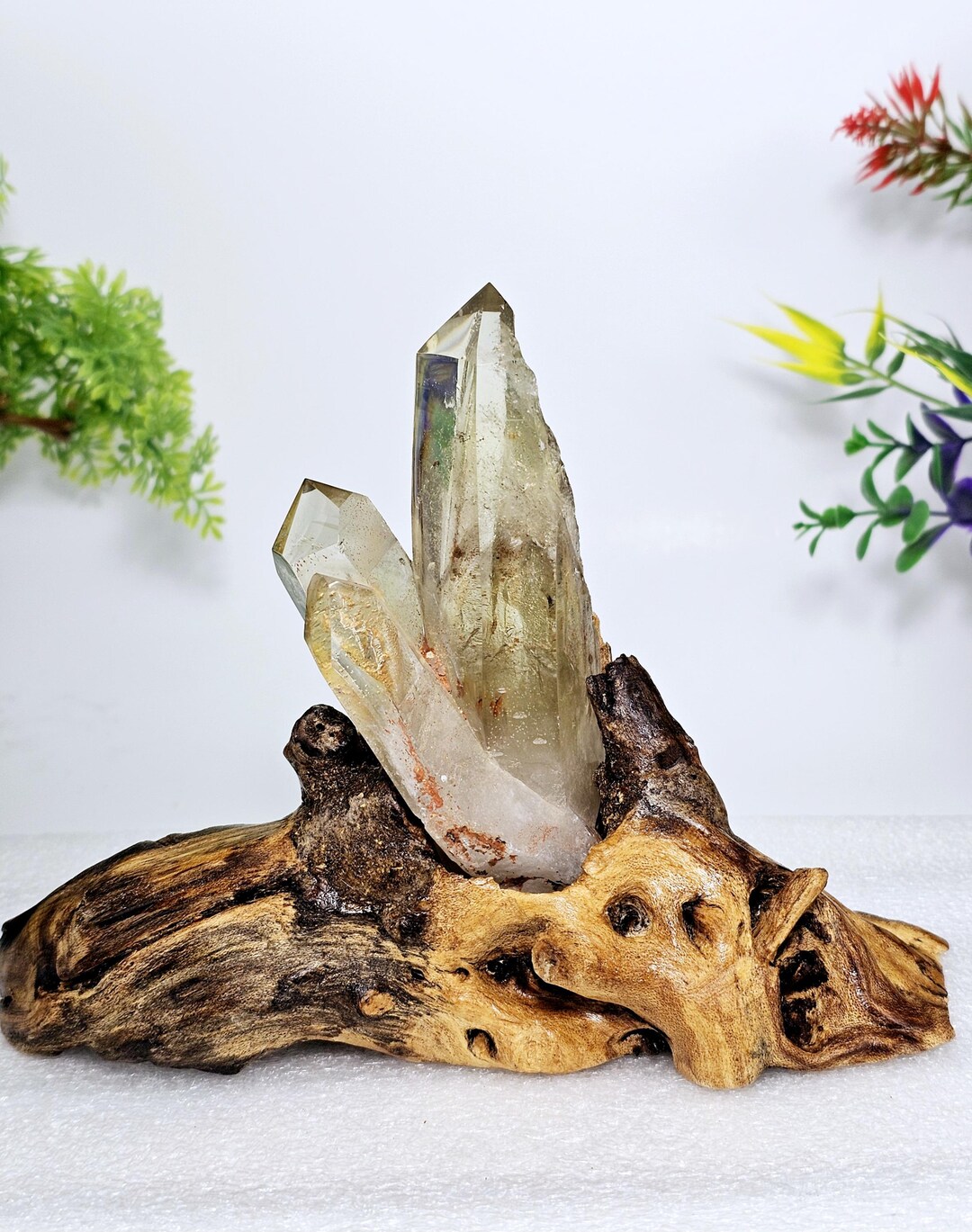 Citrine Cluster in Display Stand / Citrine / Chakra / Rocks and ...