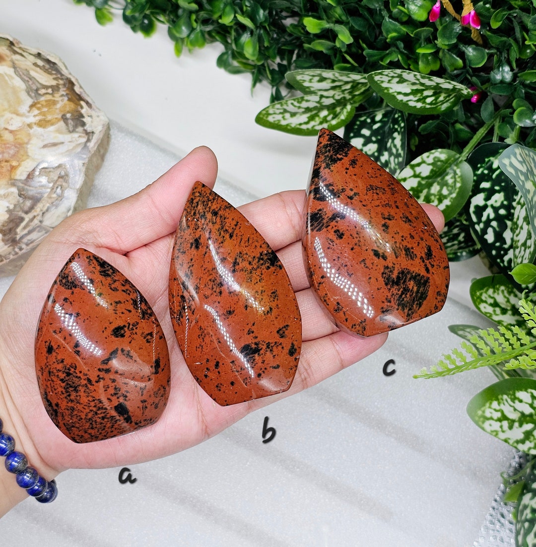 Mahogany Obsedian Freeform / Chakra / Black and Rwd Obsedian / Rocks ...