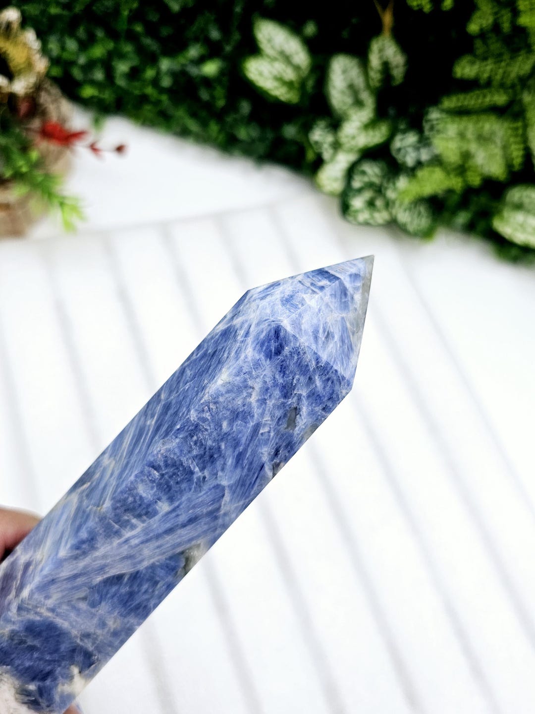 Blue Kyanite Tower / 8" / Kyanite / Chakra / Rocks and Minerals / St89 ...