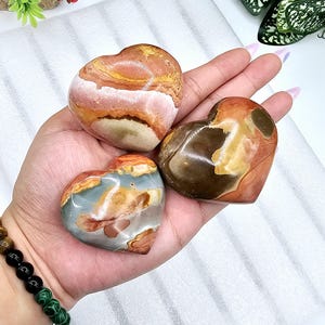 Polychrome Jasper Heart / Jasper / Chakra / Rocks and Minerals - Etsy