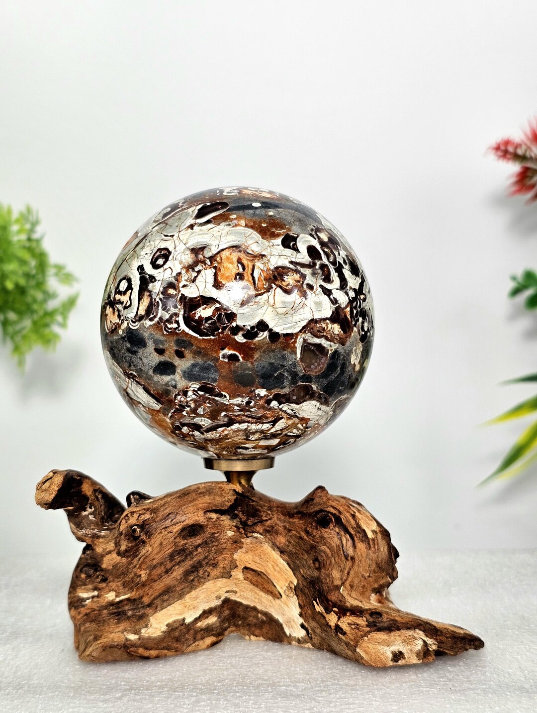 Money Agate Sphere / 65mm / Luck and Abundance / Chakra / Rocks and ...