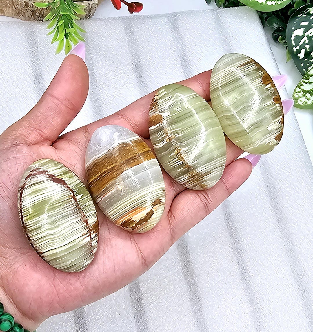 Afghanistan Jade Palm Stone / 2" / Afghanistan Jade / Chakra / Rocks ...
