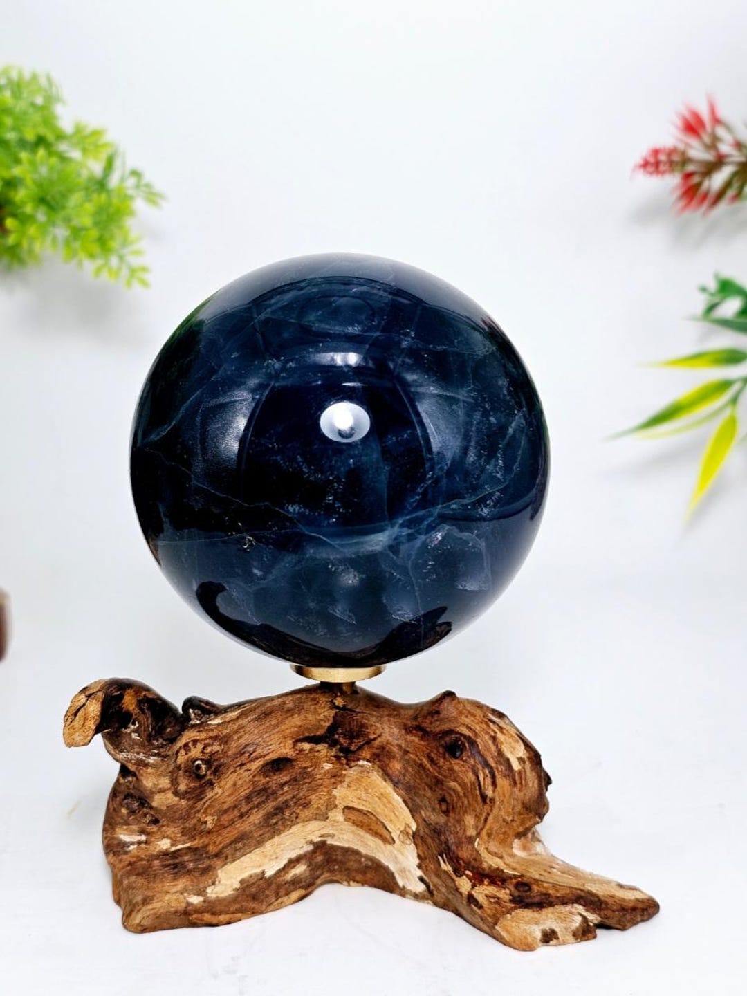 Blue Fluorite Sphere / 70mm / Blue Quartz Sphere / Chakra / Rocks and ...
