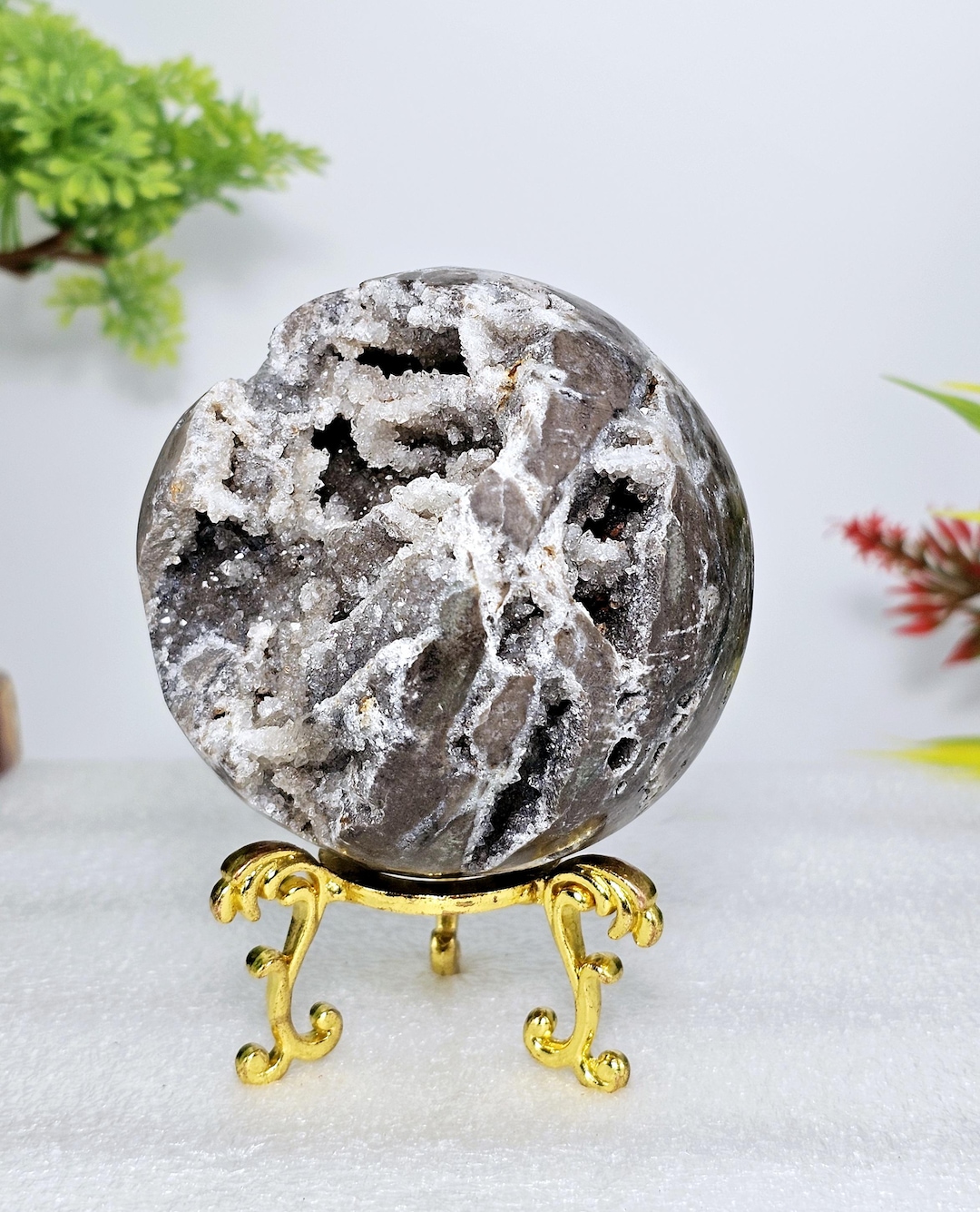 Shiny Druzy Sphalerite Sphere / 70mm / Druzy Sphere / Chakra / Rocks ...