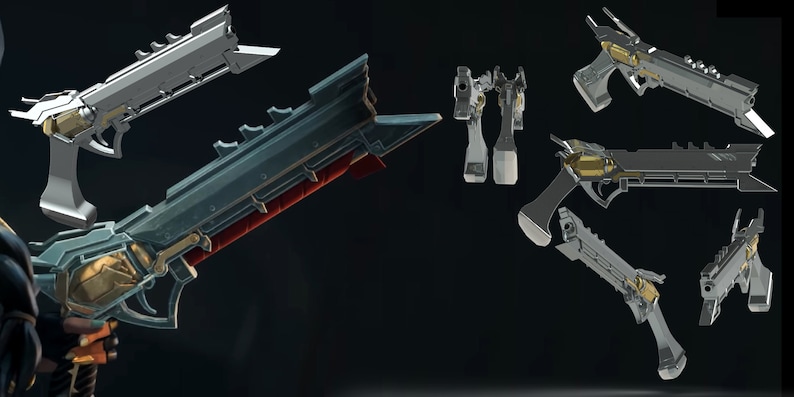 Samira League of Legends Full complect weapons and accessories | Etsy