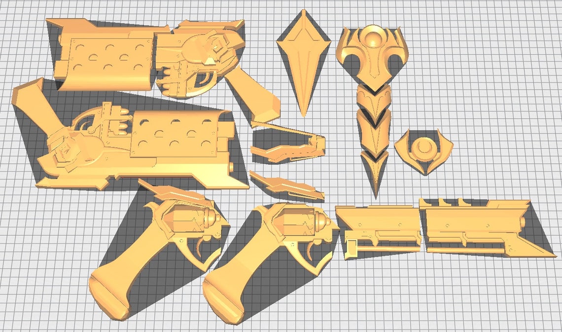 Samira League of Legends Full complect weapons and accessories | Etsy