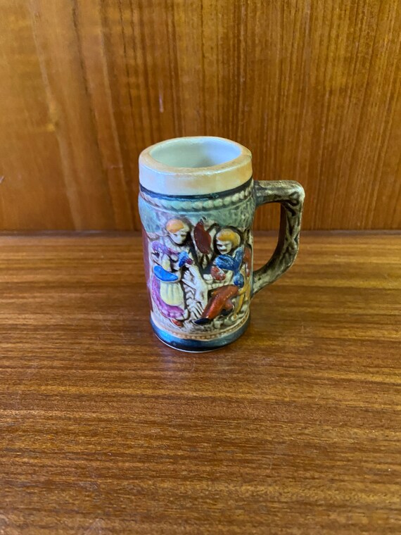 Vintage Miniature Hand Painted Beer Stein. German Beer | Etsy
