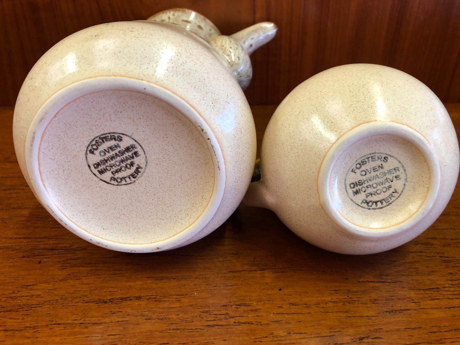 Fosters Pottery Blonde Honeycomb Ceramic Coffee Set. Retro Afternoon ...