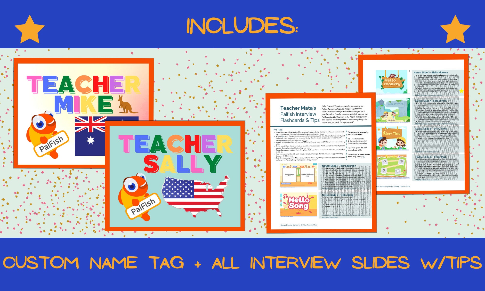 Palfish Updated 2021 Interview Kit (all Trial Slides +tips, Props ...