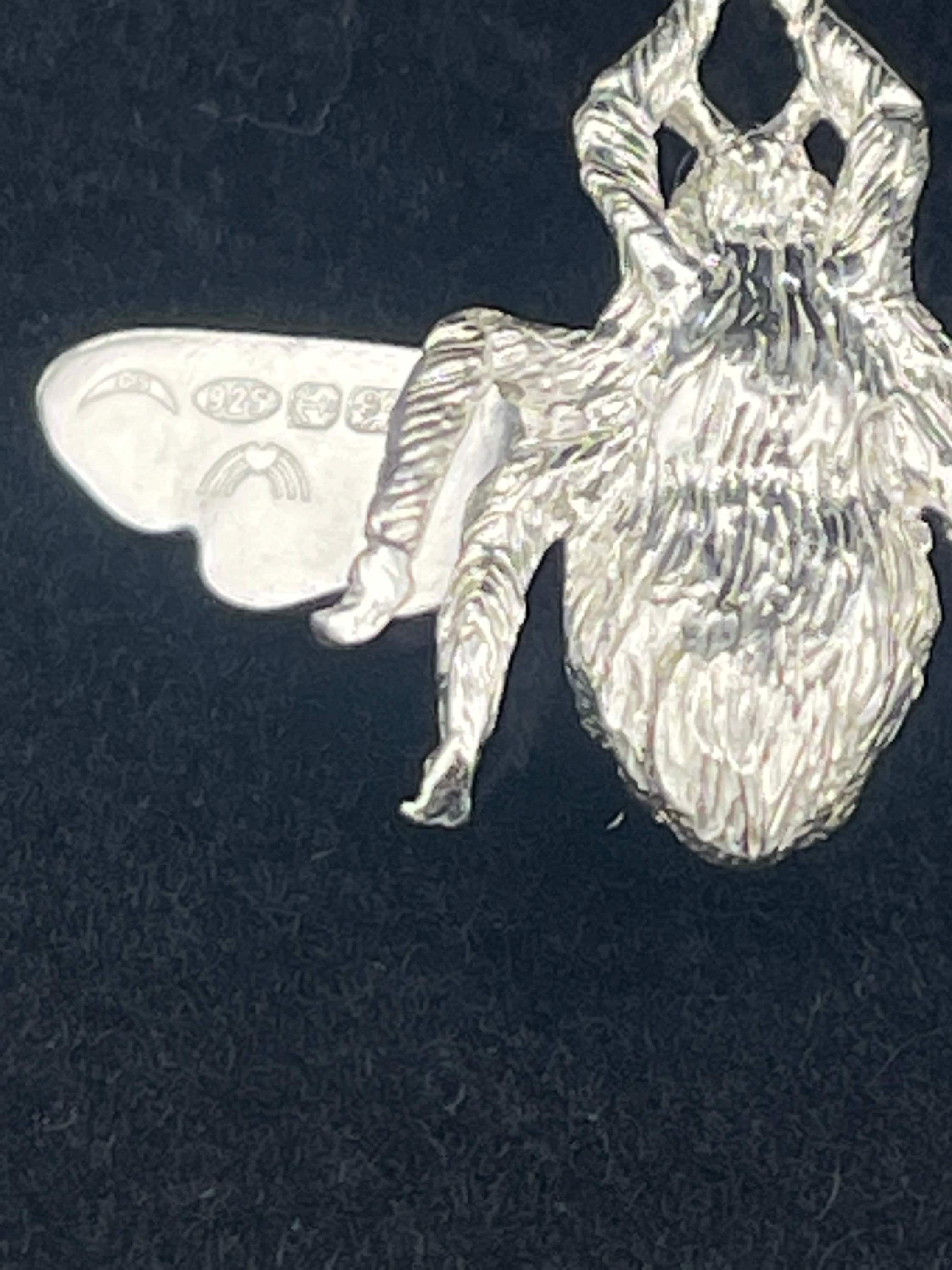 Sterling Silver Bee With 18” Sterling Silver Chain. Hallmarked NHS ...
