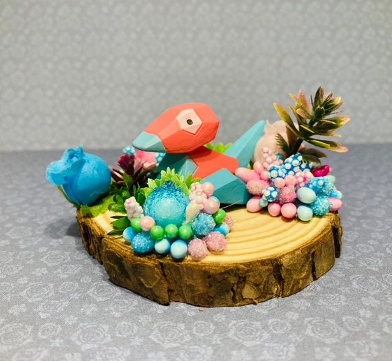 Diorama Wooden Log Pokémon Porygon | Etsy