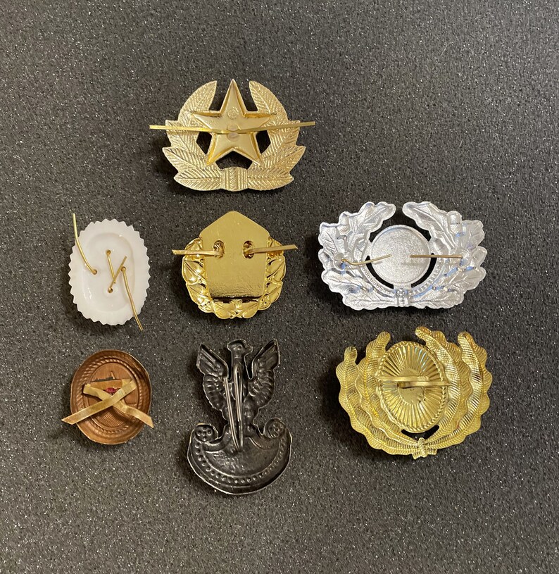 Genuine Communist WARSAW PACT Army Hat Badge Collection seven ...