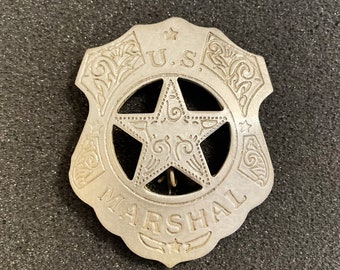 U.S. DEPUTY MARSHAL Cut-out Star Police Breast Badge high Quality ...