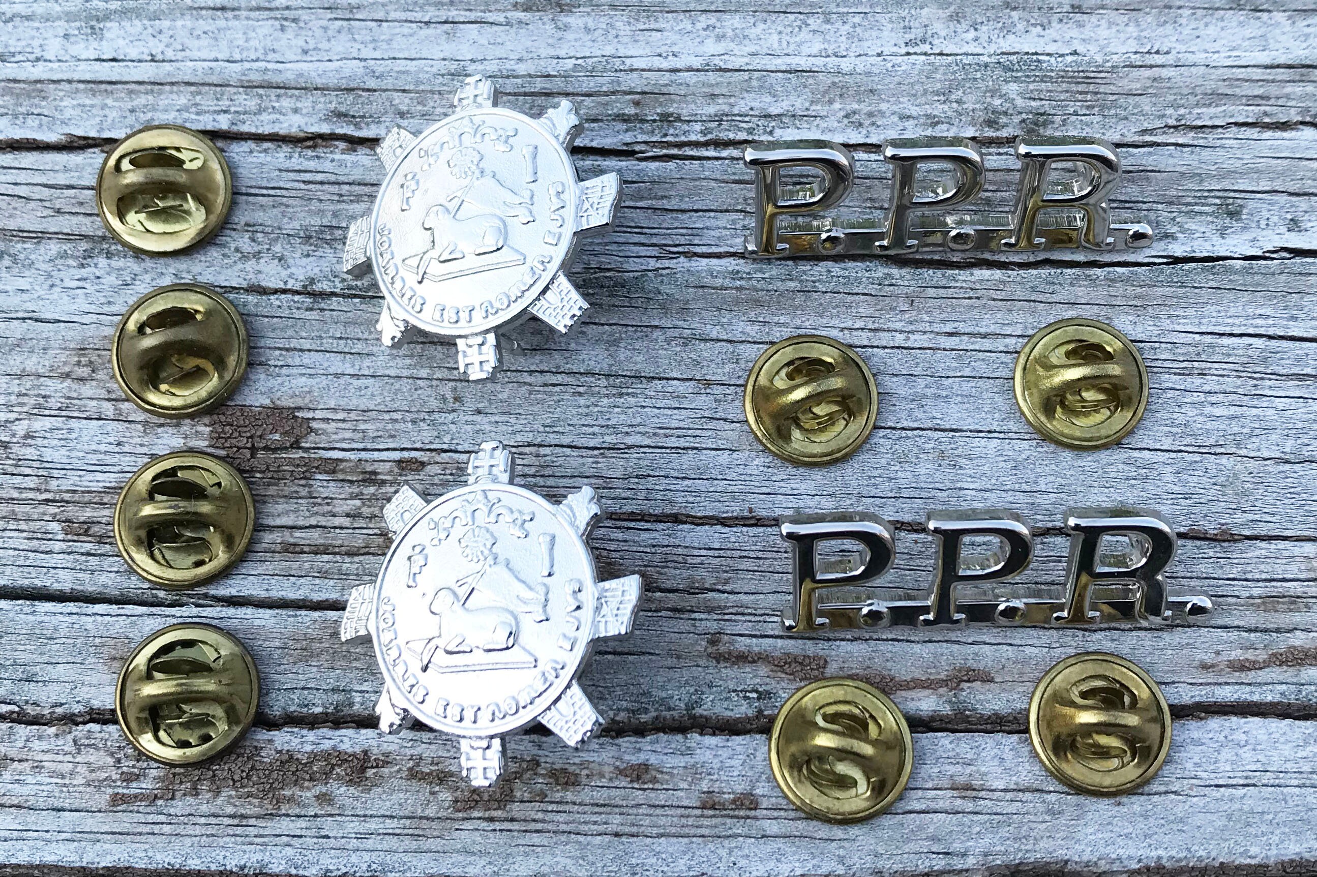 Vintage PUERTO RICO Police Policia Seal & PPR Shirt Collar Brass ...