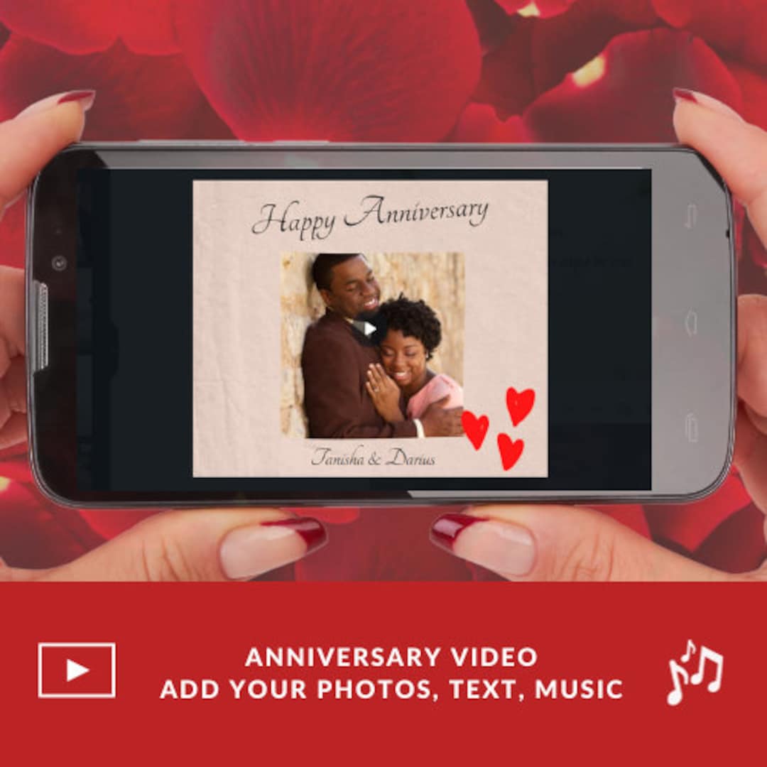 Personalized Anniversary Video Montage, Custom Wedding Picture ...
