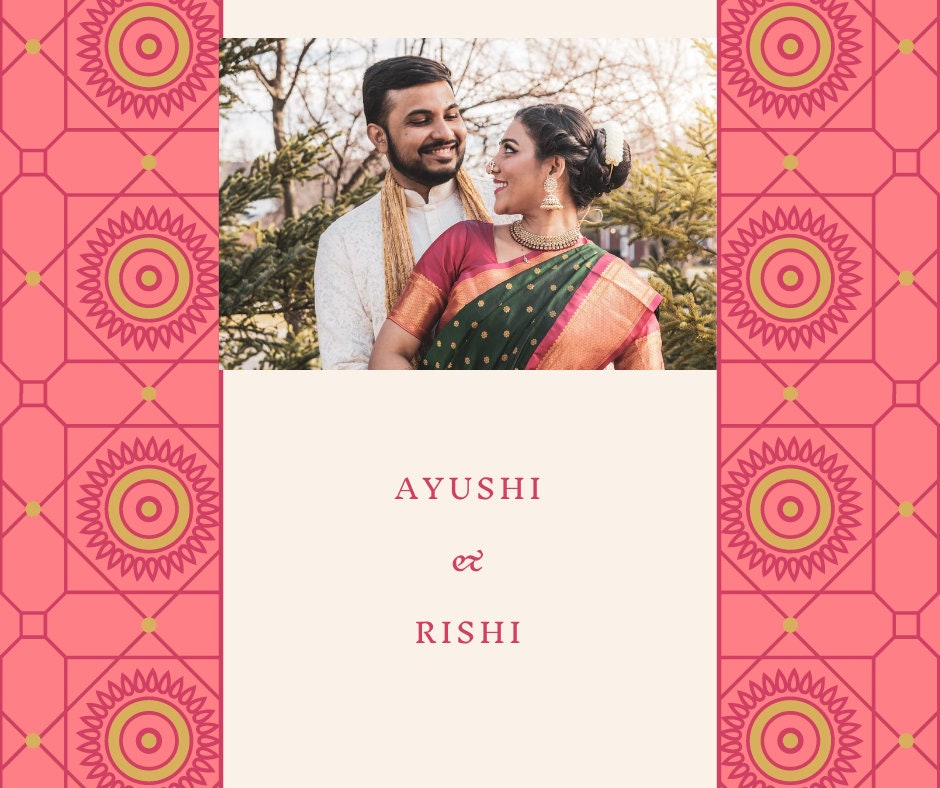 Indian Wedding Digital Invite Animated Wedding Invitation Card ...