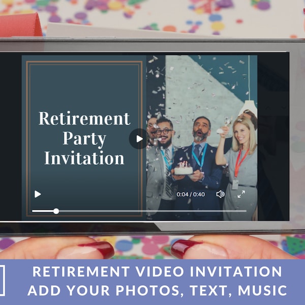 Retirement Slideshow - Etsy