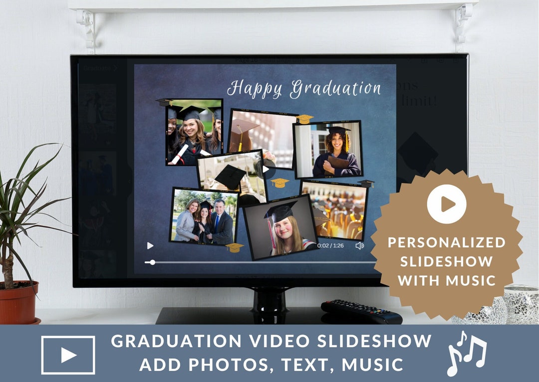 2024 Graduation Slideshow, Personalized With up to 300 Photos, Music ...