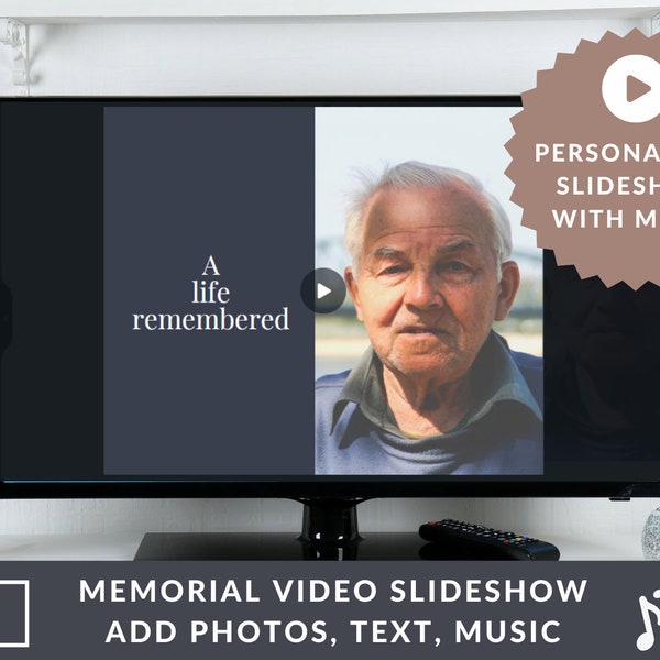 Funeral Slideshow - Etsy