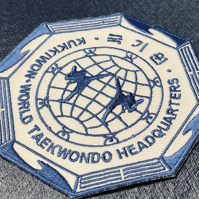 Kukkiwon Iron-on Embroidered Patch - Newly Updated Kukkiwon Octagon ...