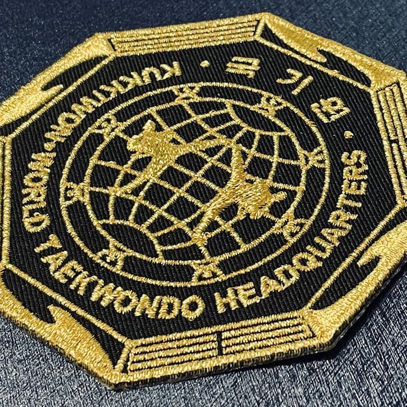 Kukkiwon Iron-on Embroidered Patch - Newly Updated Kukkiwon Octagon ...