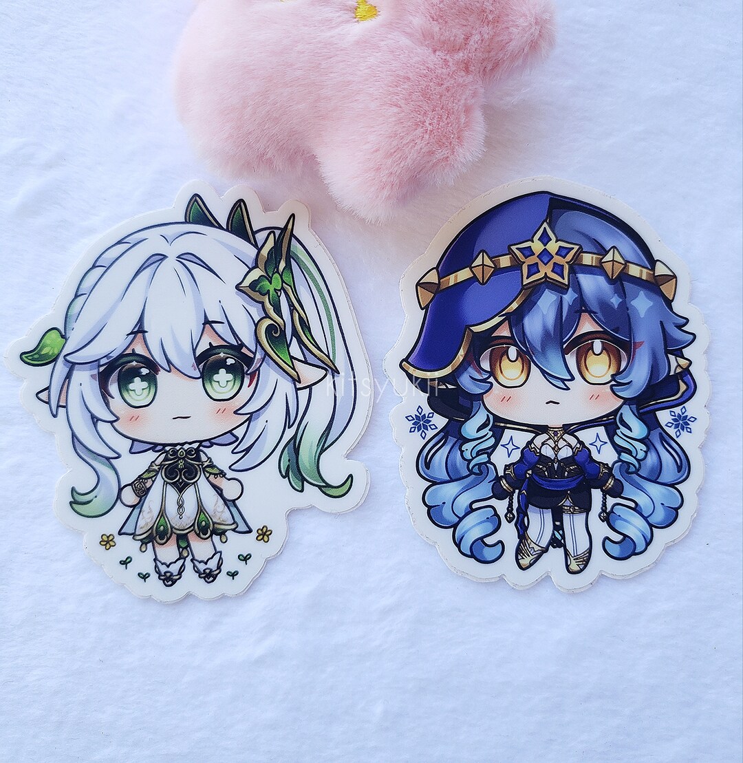 Genshin Impact Nahida and Layla Vinyl Stickers | Sticker - READ DESC - Etsy