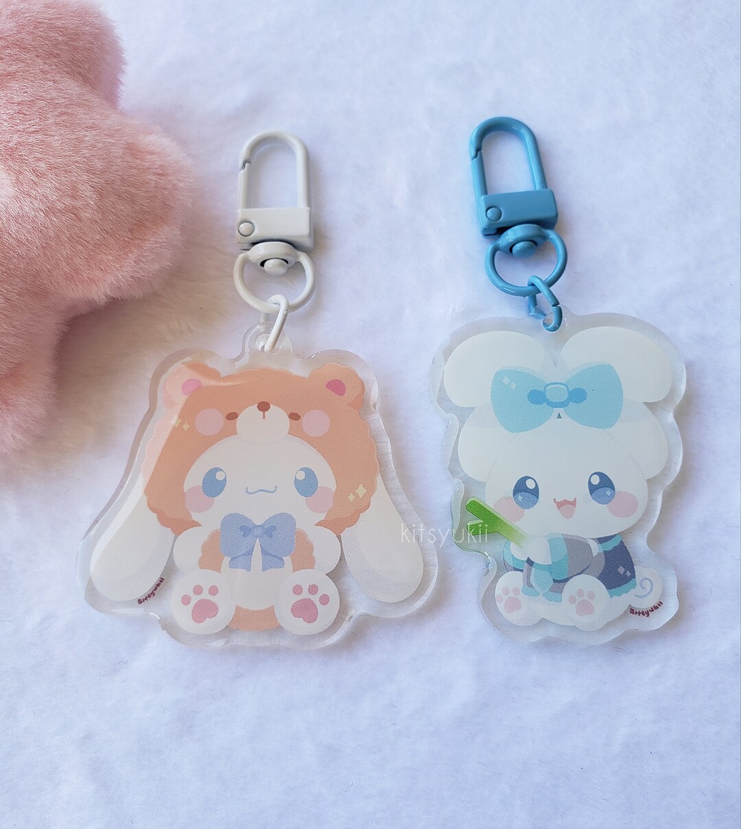 Cute Cinna and Miku X Cinna Puppy Acrylic Charm | Acrylic Keychain - Etsy