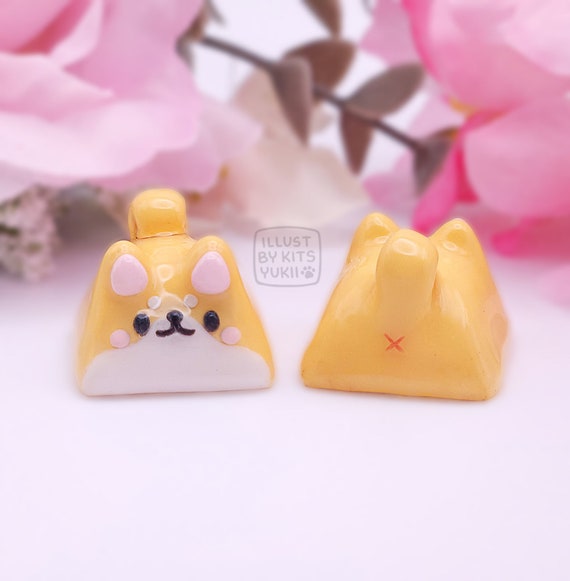 Cinna the Shiba Inu Keycap Custom Artisan Keycap - Etsy