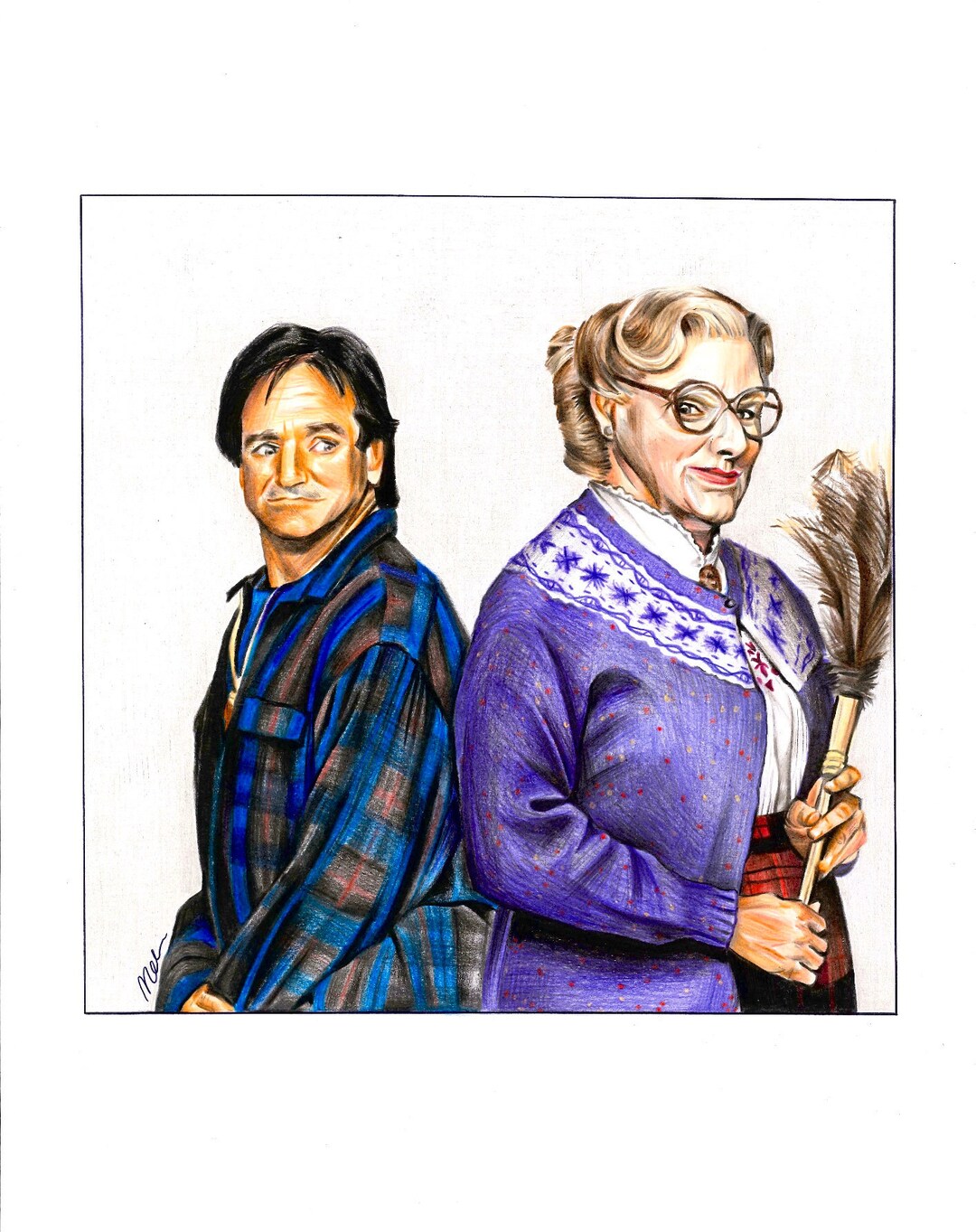 Mrs Doubtfire Robin Williams Poster Mrs Doubtfire Art Print Fine Art ...