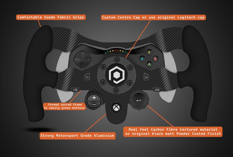 Logitech G923 Xbox Formula 1 Wheel Mod - Etsy