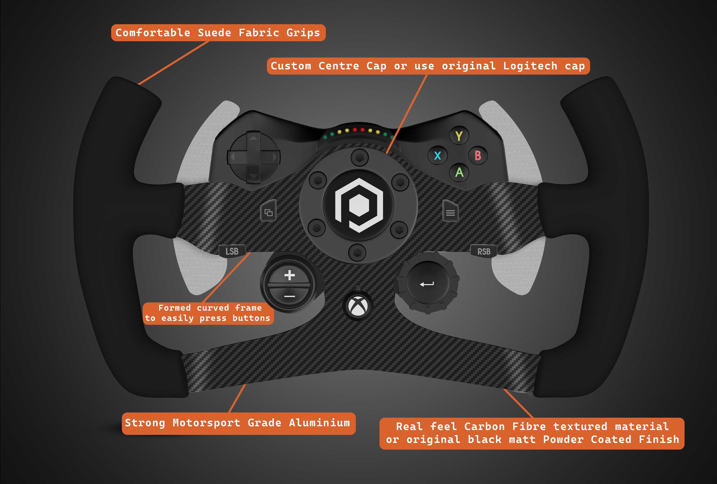 Logitech G923 Xbox GT3 Wheel Mod - Etsy UK