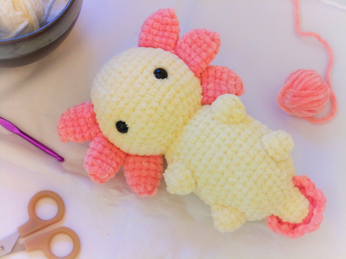 Cute Axolotl Crochet Pattern Amigurumi Axolotl - Etsy