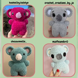 Katie the Koala, Crochet Pattern, Amigurumi. Digital, Beginner Friendly ...