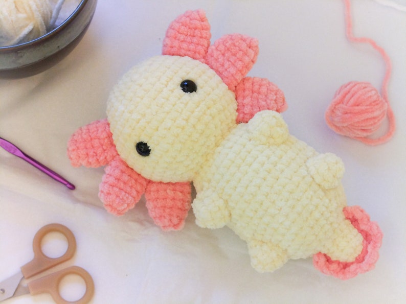 Crocheted Axolotl Axolotl Soft Toy Axolotl Plush Cute | Etsy UK