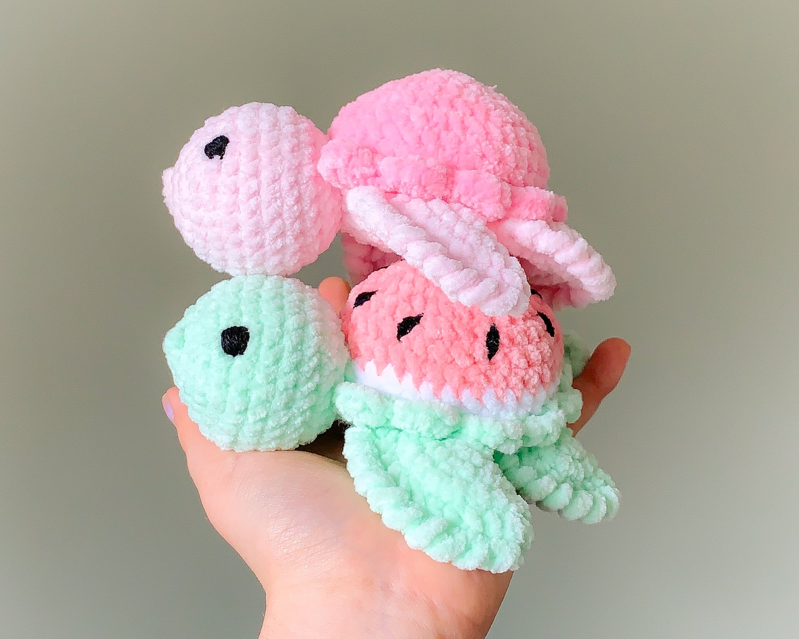 Crochet Turtle Plush Toy Pastel Turtle Toy Small Turtle - Etsy