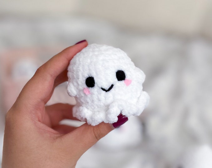BABY BOO GHOST Crochet Ghost Amigurumi Cute Halloween Plushie Spooky ...